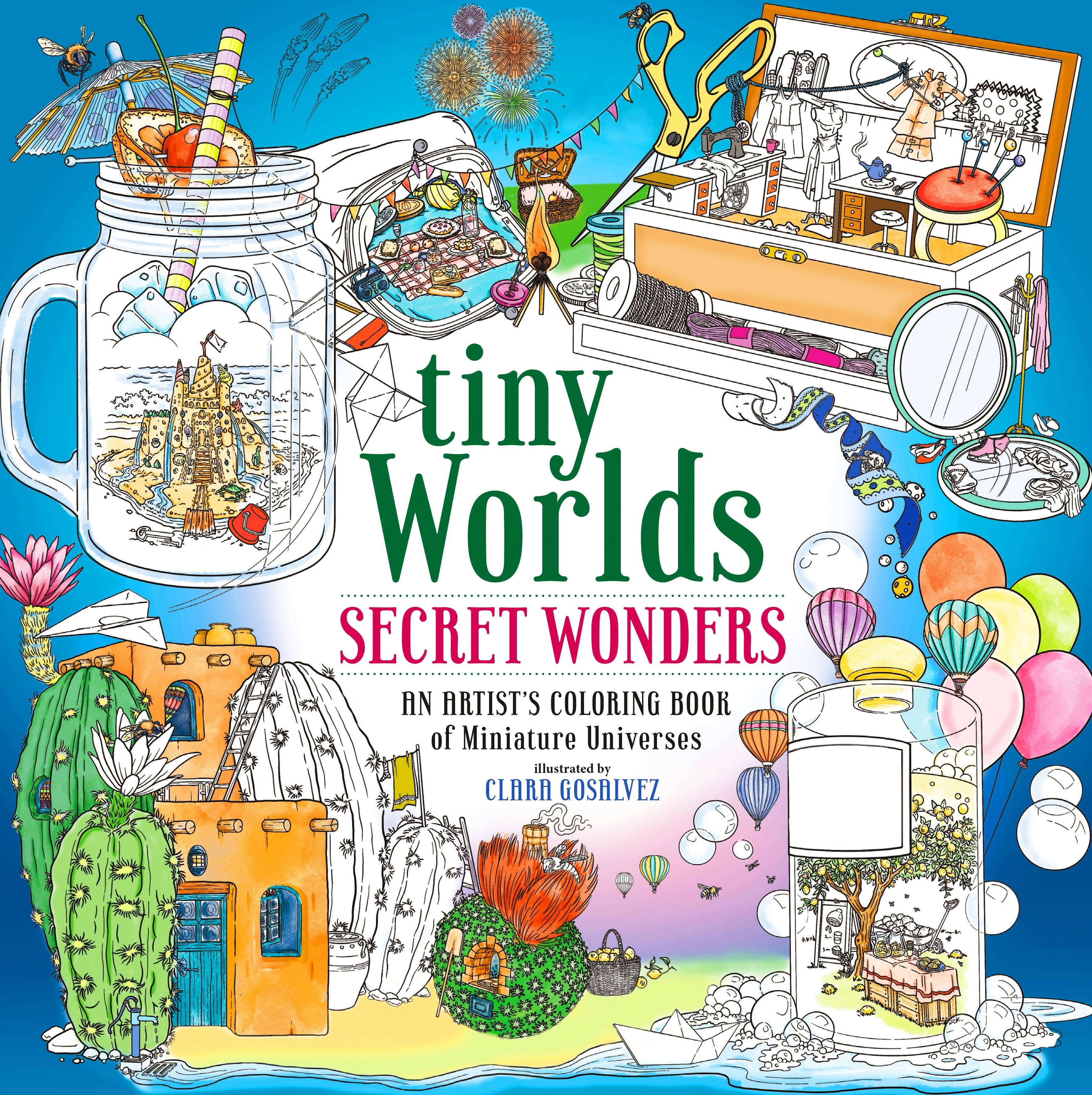 Tiny Worlds: Secret Wonders Artist's Coloring Book – The Painting Hermit
